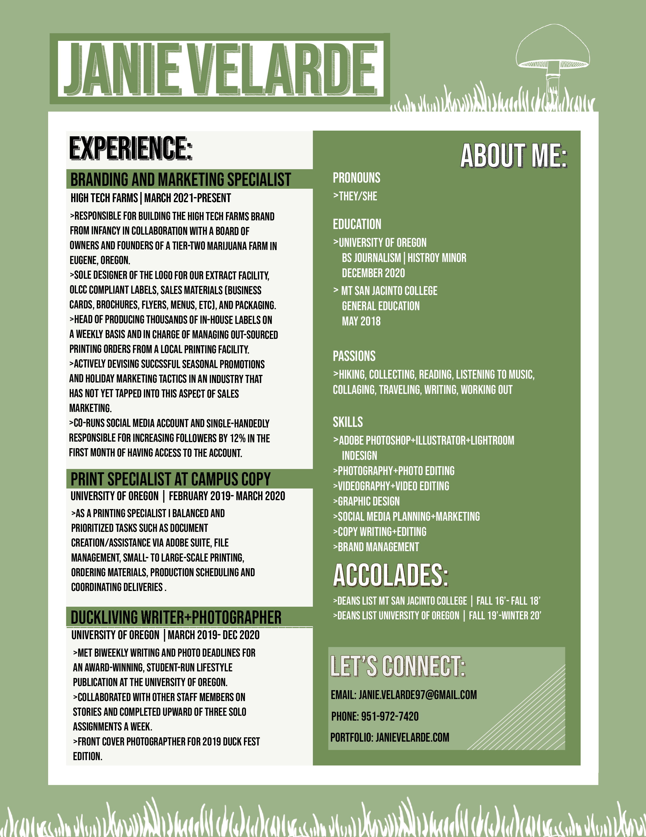 Resume – Janie Velarde